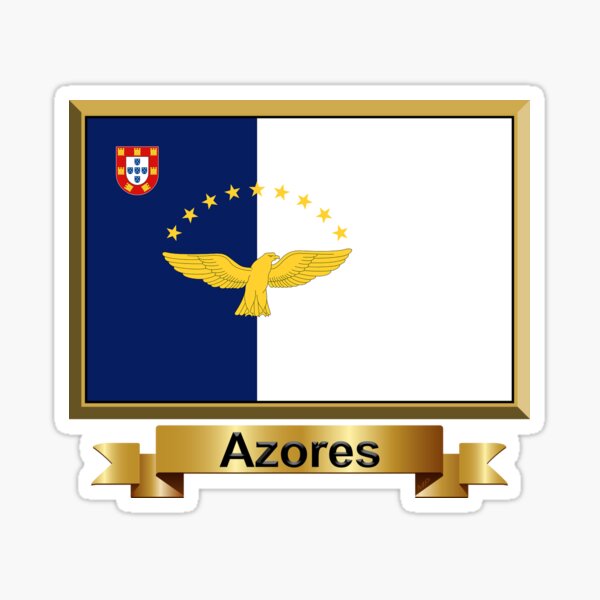 "Azores Flag Gifts, Stickers & Products (N)" Sticker for Sale by ...