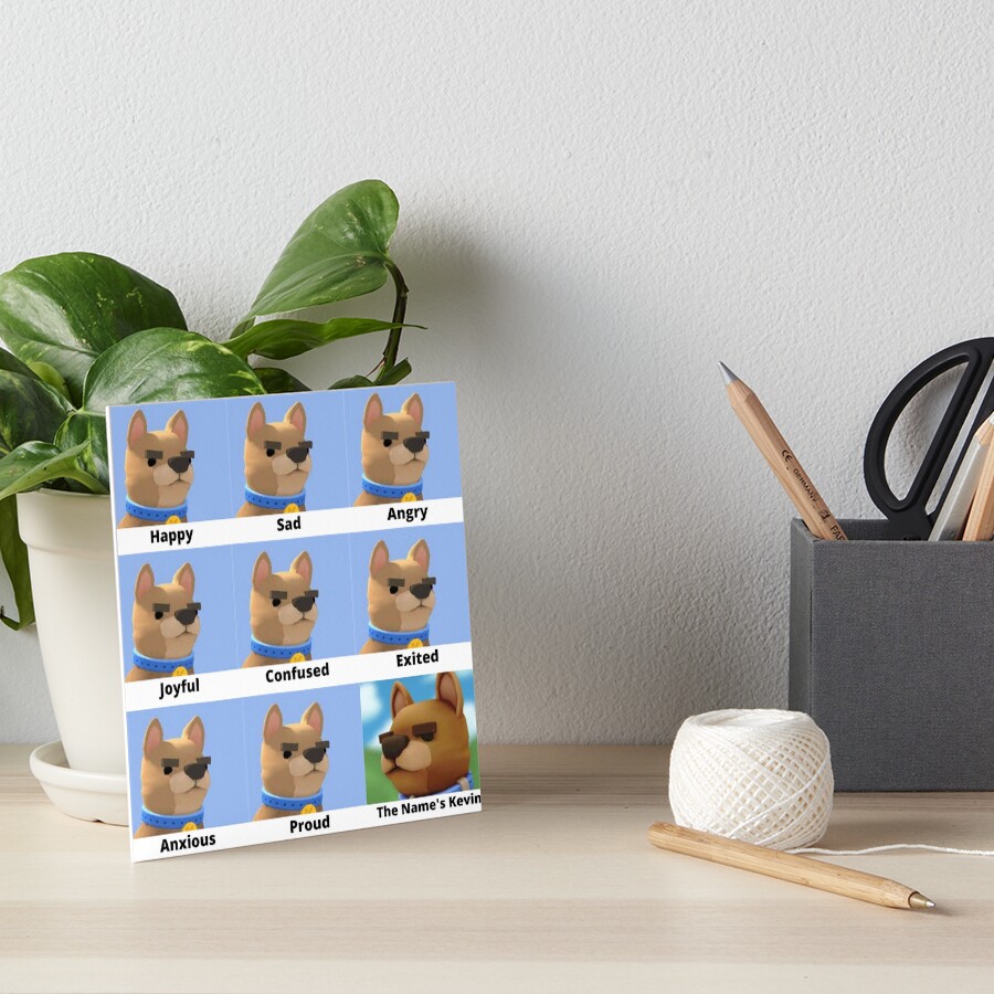 "Kevin The Dog, Overcooked" Art Board Print by FamilyAdora-art | Redbubble
