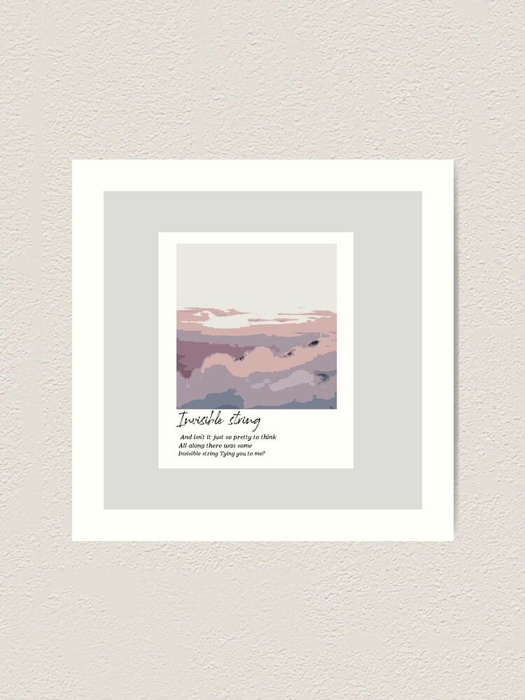 "Invisible string - Taylor Swift" Art Print for Sale by nd-creates ...