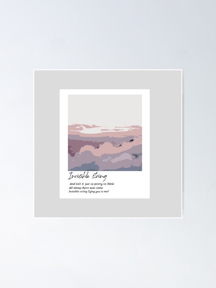 "Invisible string - Taylor Swift" Poster for Sale by nd-creates | Redbubble