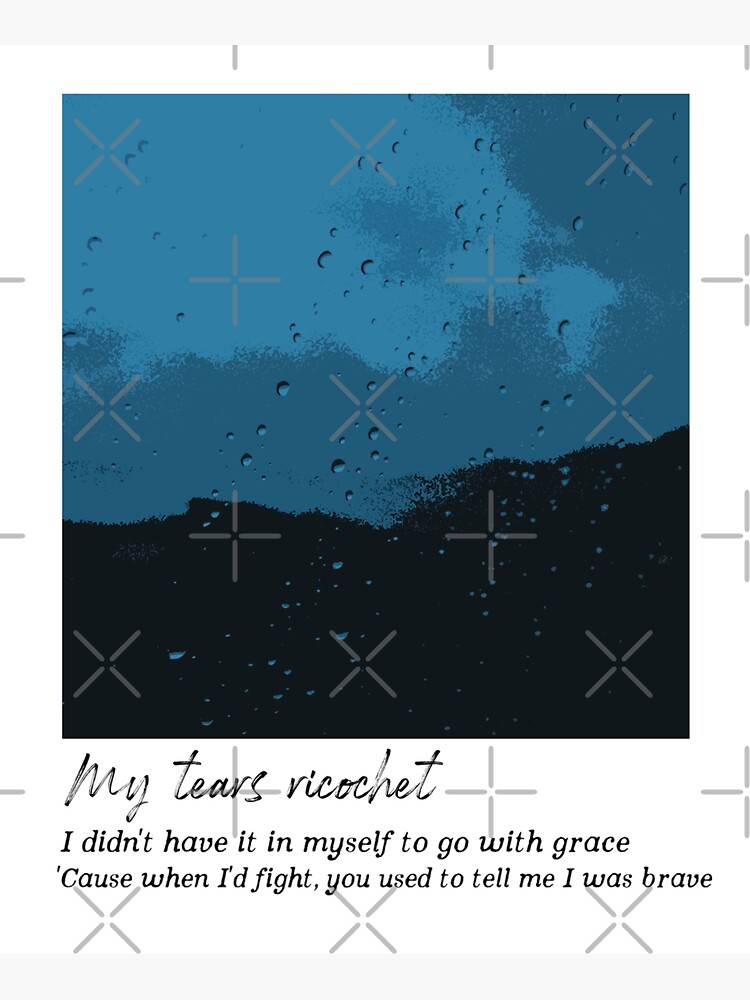 "My tears ricochet - Taylor Swift" Sticker by nd-creates | Redbubble