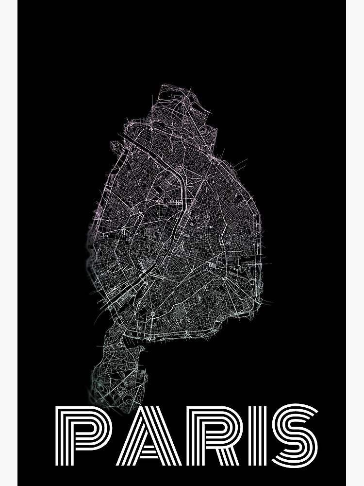 "paris city road map black and white artistic simple , complex ...