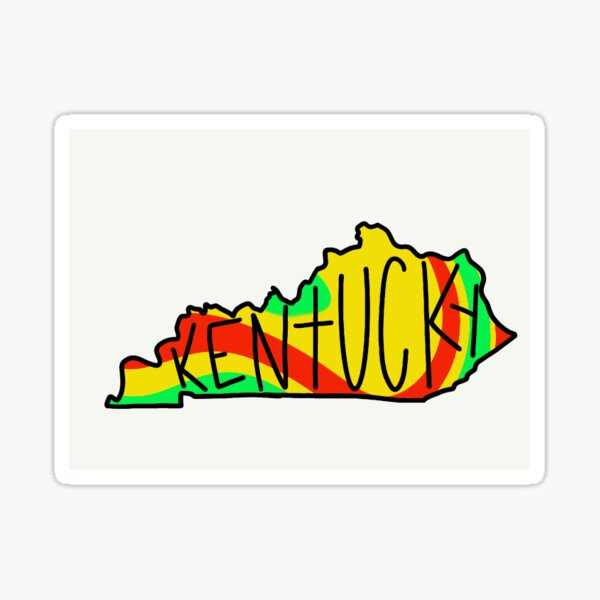 "Kentucky sticker " Sticker by Madebyrivverk | Redbubble