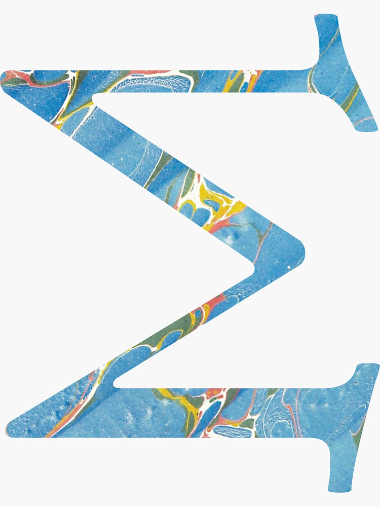 "Sigma Blue and Rainbow Marble" Sticker for Sale by docstickers | Redbubble