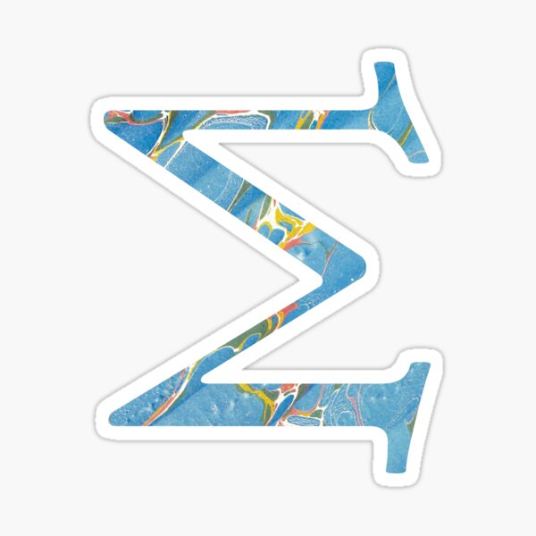 "Sigma Blue and Rainbow Marble" Sticker for Sale by docstickers | Redbubble