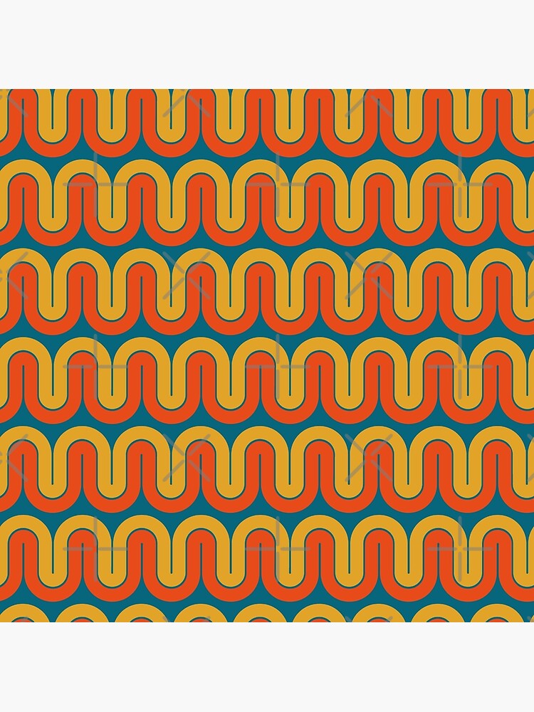 "Funky 70s Wallpaper" Poster by MineEyes | Redbubble