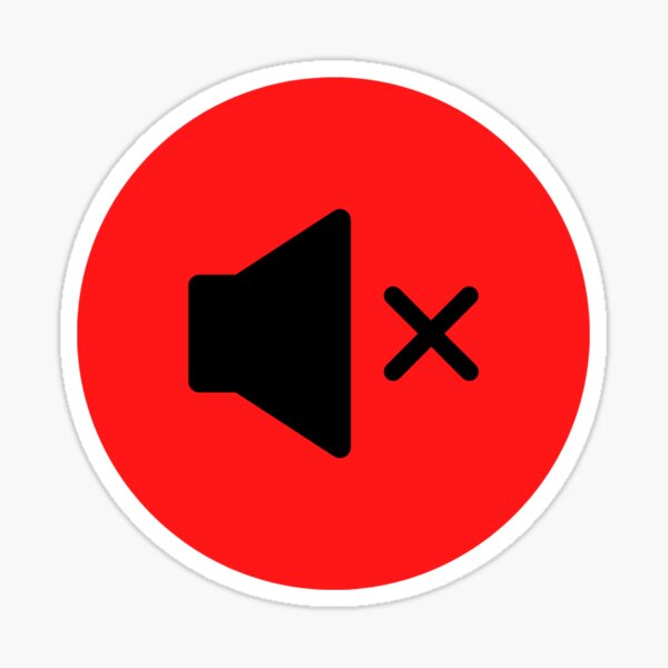 "Mute Icons" Sticker by pinkcreative | Redbubble