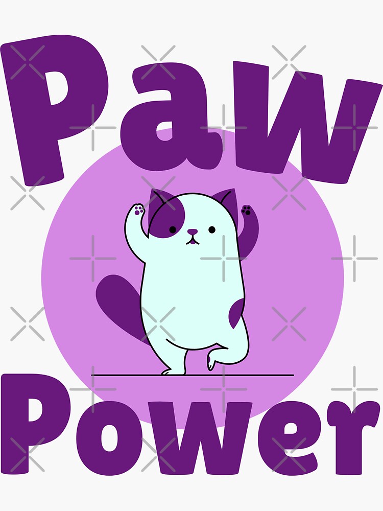 "Paw Power" Sticker by Designsxalex | Redbubble