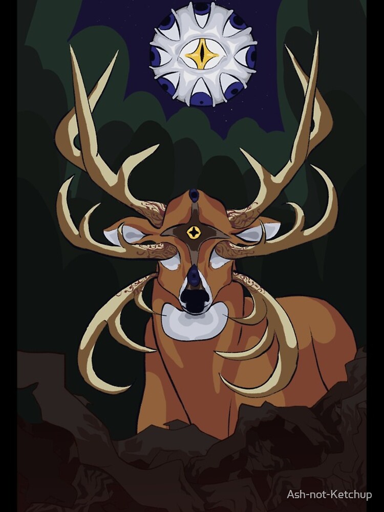 "Deer and Moon Cryptid" iPhone Case for Sale by Ash-not-Ketchup | Redbubble
