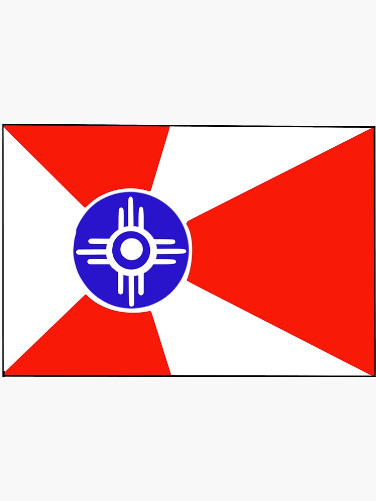 "Wichita Flag" Sticker by missscribner | Redbubble