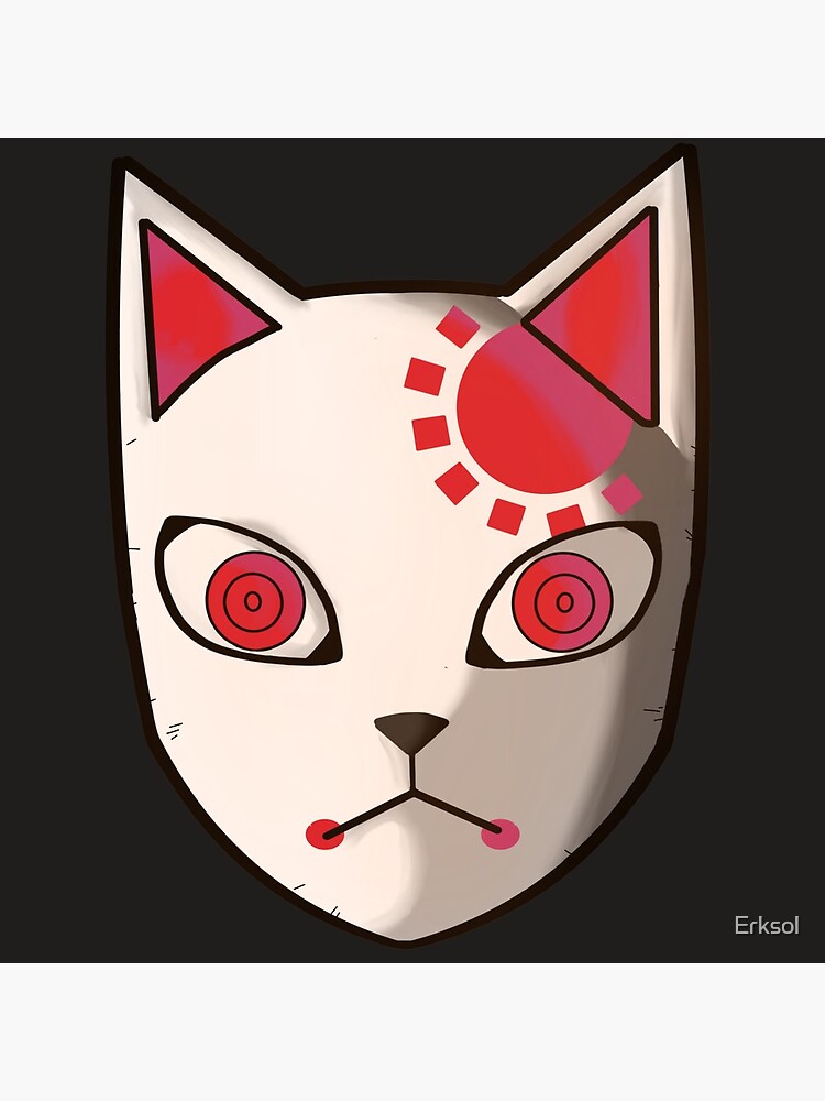 "Tanjiro Warding Mask Demon Slayer" Metal Print by Erksol | Redbubble