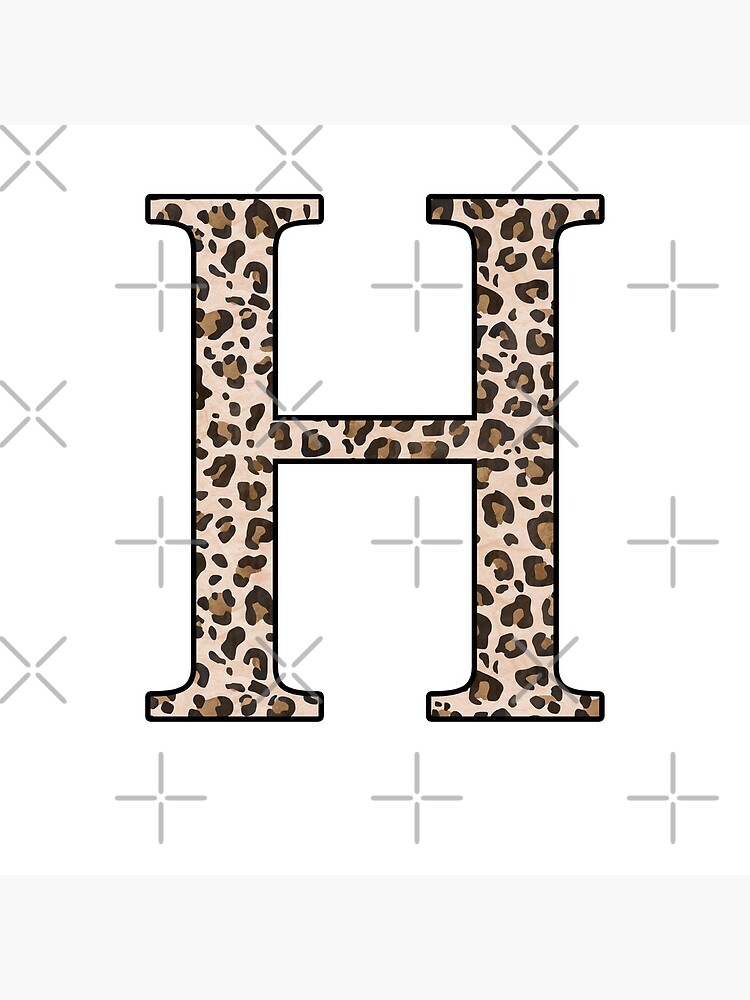 "The Letter Eta - Monogram in Leopard Print" Poster for Sale by ...