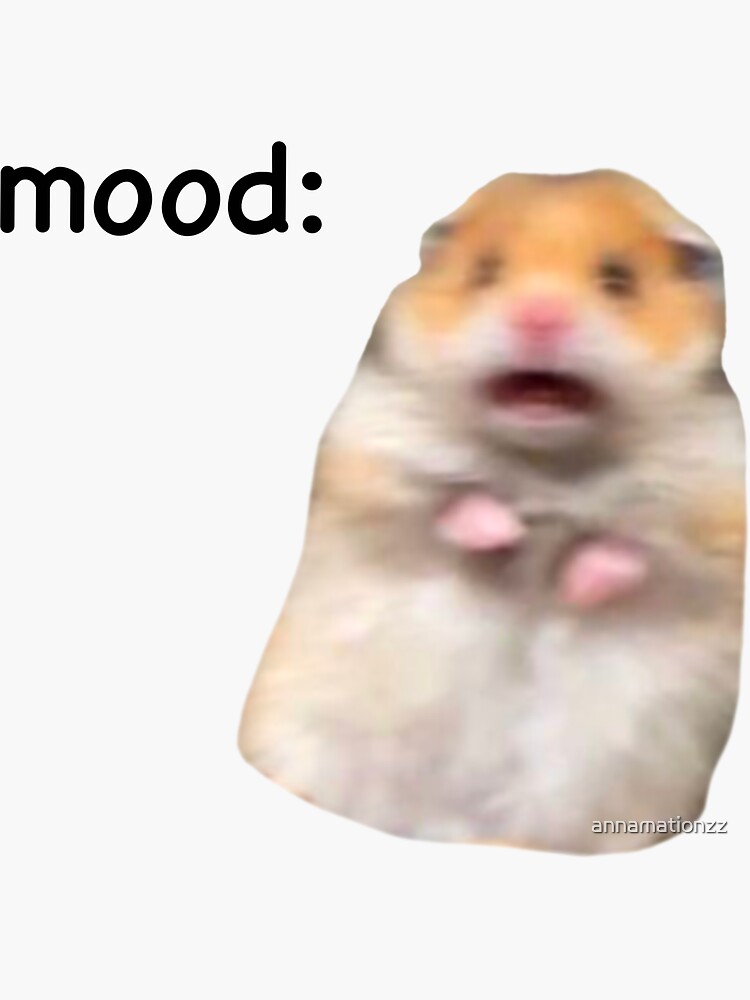 "shook hamster" Sticker by annamationzz | Redbubble