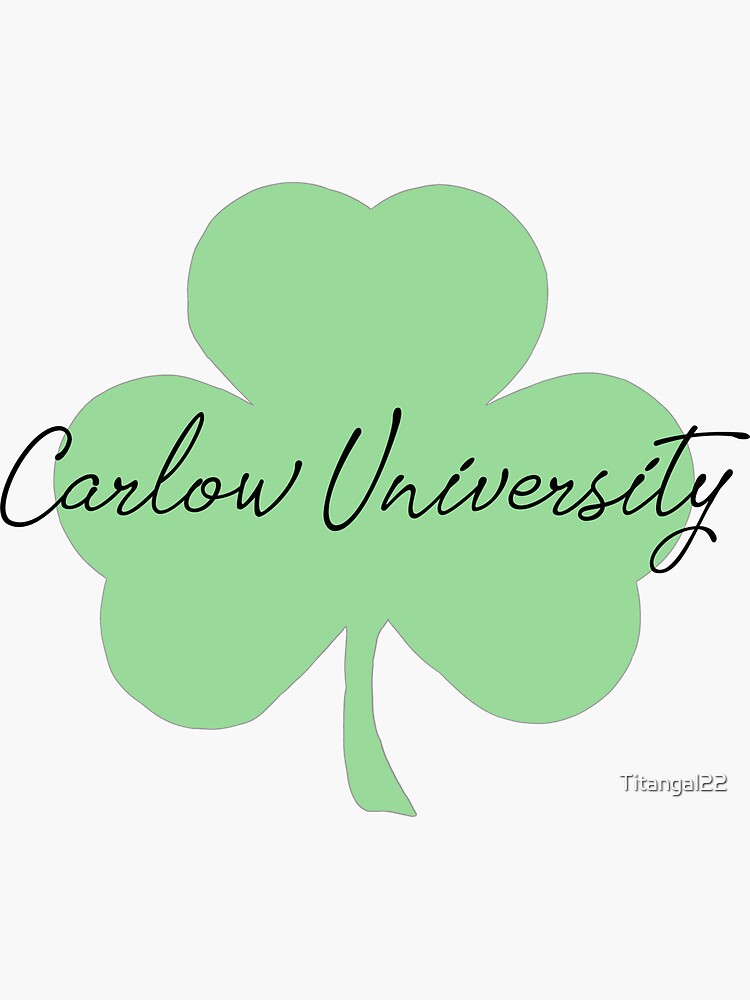 "Carlow University " Sticker by Titangal22 | Redbubble