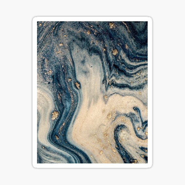"Navy swirl" Sticker by Naomiwilson | Redbubble