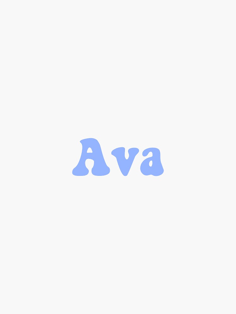 "Name: Ava" Sticker for Sale by Stickersbyceci | Redbubble