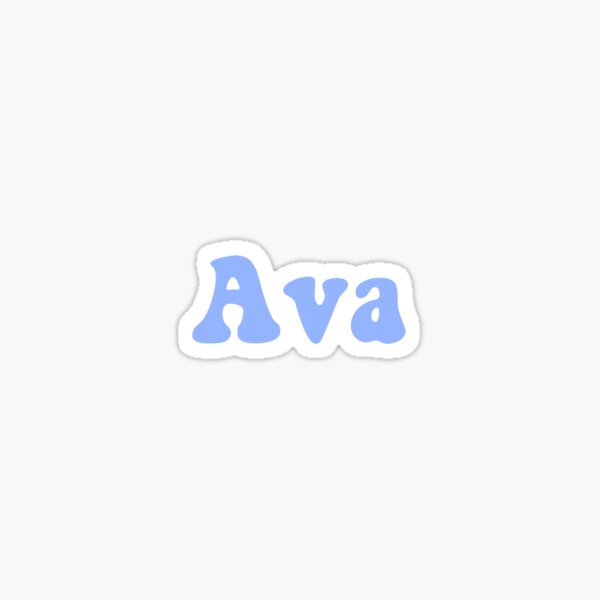 "Name: Ava" Sticker for Sale by Stickersbyceci | Redbubble