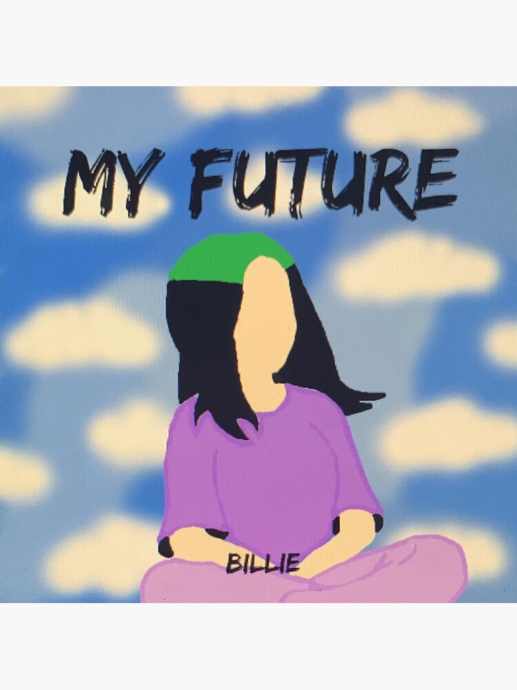 "My Future Billie Eilish Cover Art" Sticker for Sale by Secondstep ...