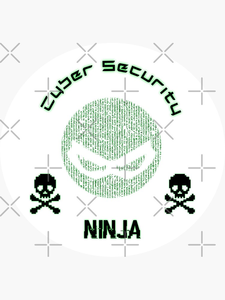"Cyber Security Ninja" Sticker for Sale by Gameandgeek | Redbubble