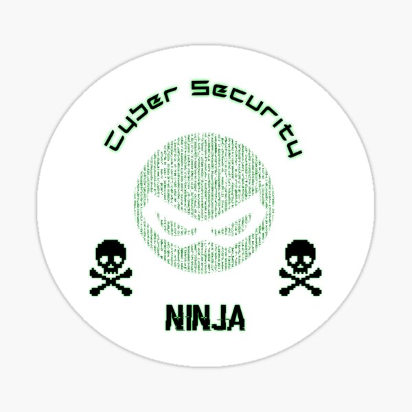 "Cyber Security Ninja" Sticker for Sale by Gameandgeek | Redbubble