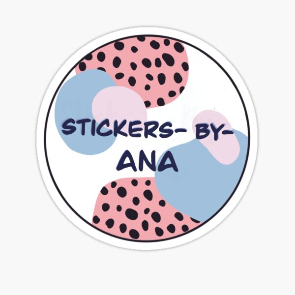 "Stickers-by-Ana logo design" Sticker for Sale by Stickers-by-Ana ...