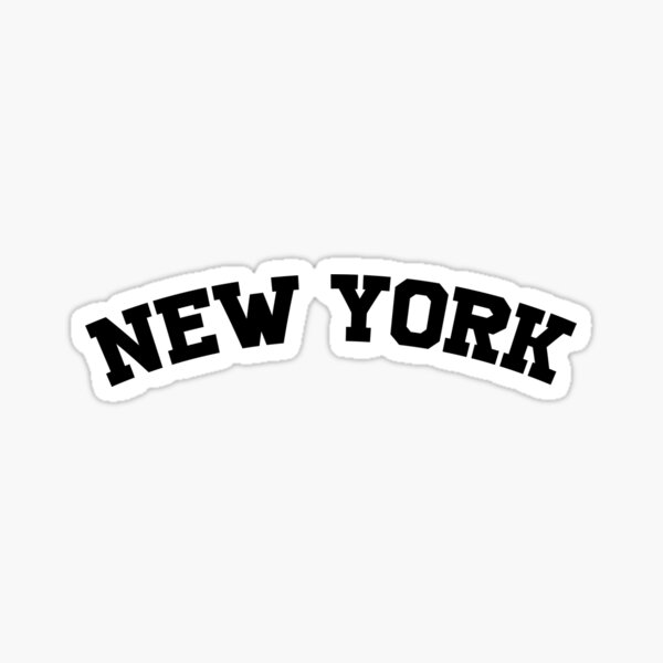 "New York" Sticker for Sale by carliestarr | Redbubble