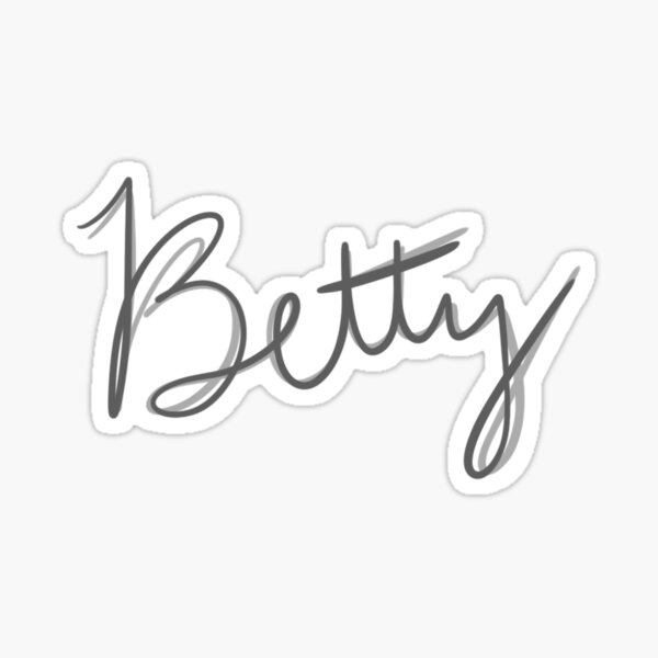 "Betty" Sticker for Sale by elliemoon | Redbubble