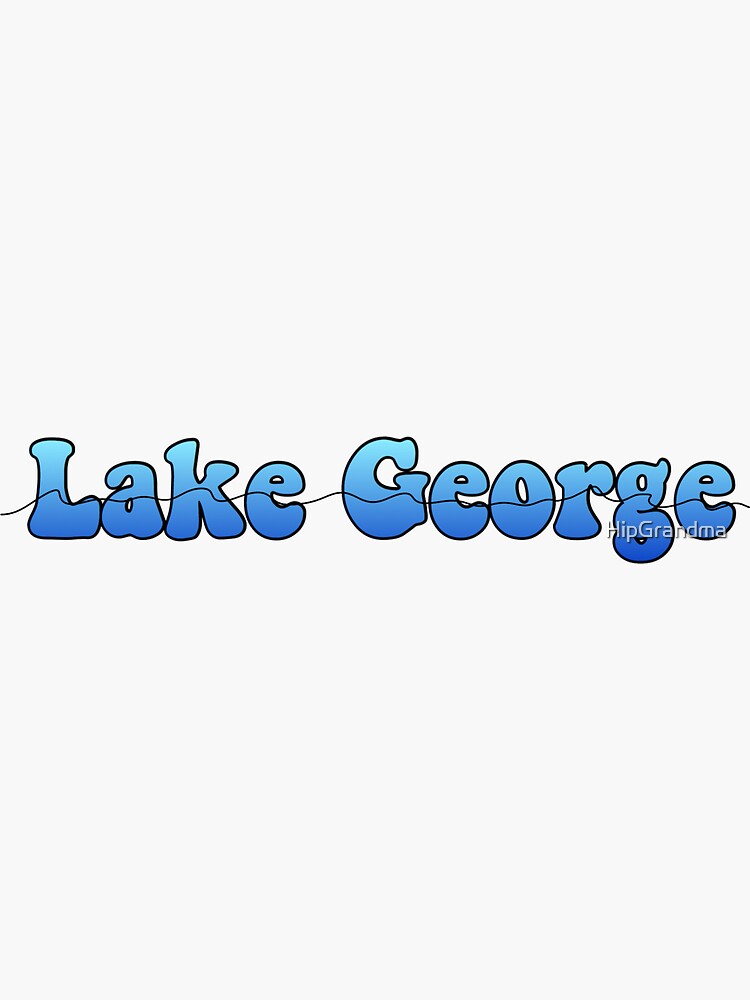 "Lake George" Sticker for Sale by HipGrandma | Redbubble