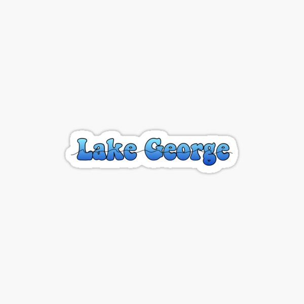 "Lake George" Sticker for Sale by HipGrandma | Redbubble