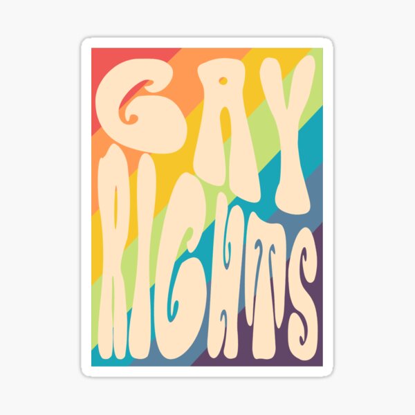 "Gay Rights" Sticker for Sale by abigailtstuart | Redbubble