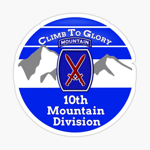 10th Mountain Stickers | Redbubble