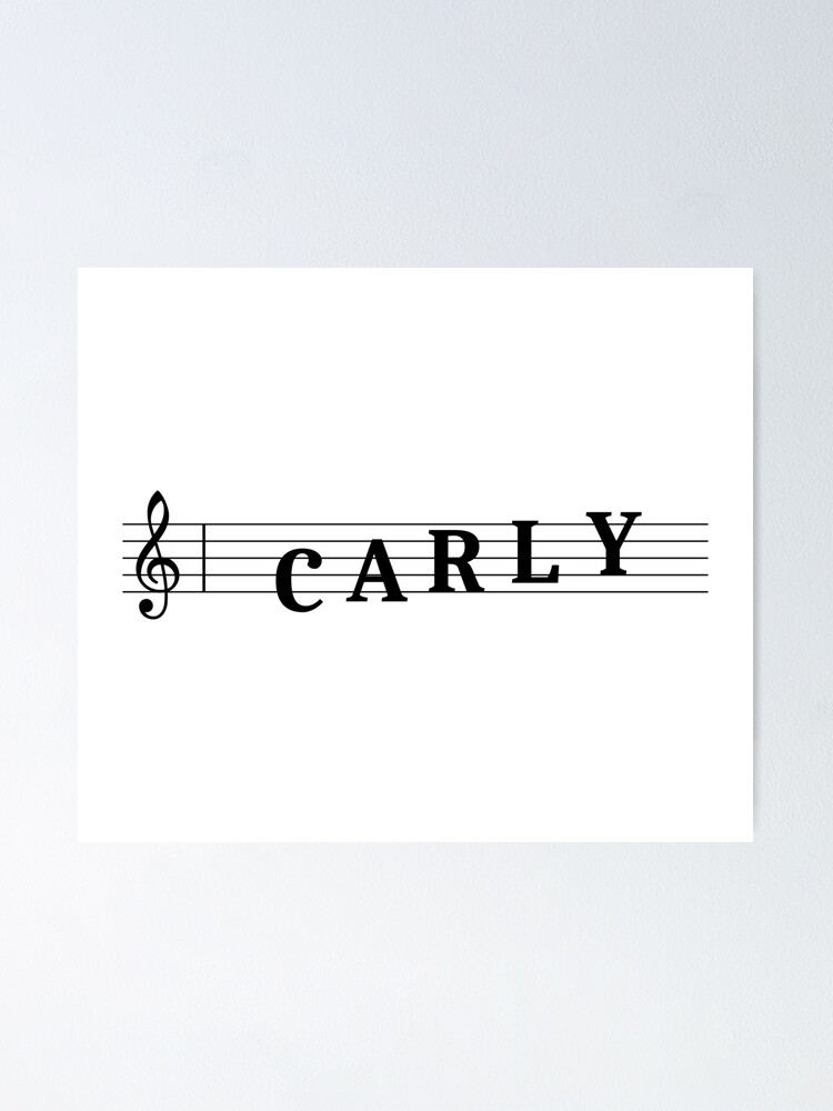"Name Carly" Poster for Sale by gulden | Redbubble