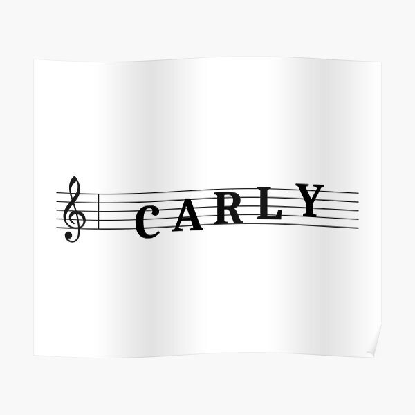 "Name Carly" Poster for Sale by gulden | Redbubble