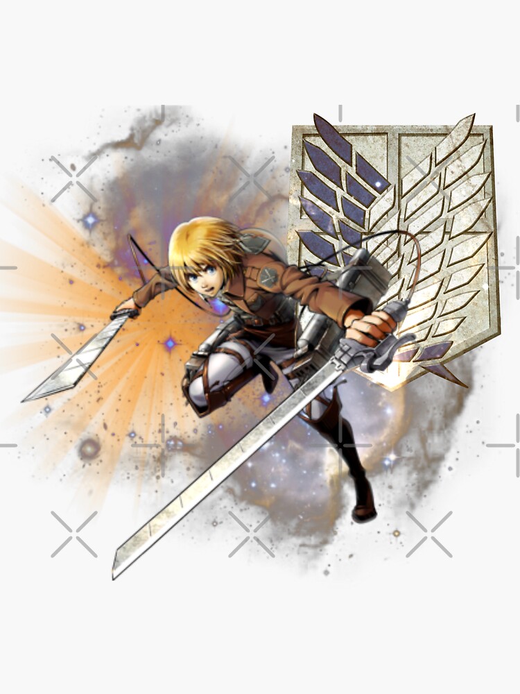 "Attack On Titan Armin " Sticker for Sale by Majestyle- | Redbubble
