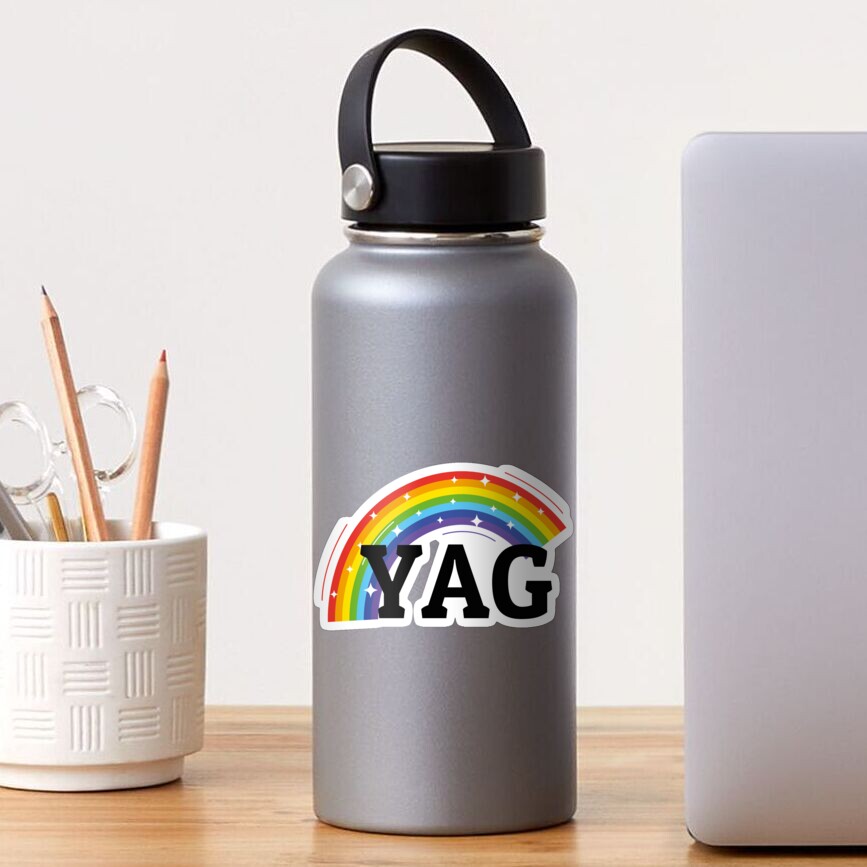 "YAG logo" Sticker for Sale by dancl | Redbubble