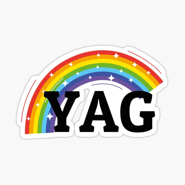 "YAG logo" Sticker for Sale by dancl | Redbubble