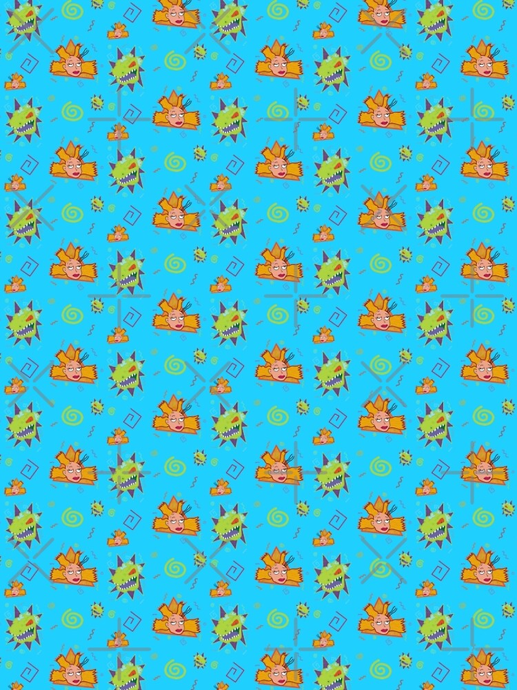 Reptar And Cynthia Pattern II Leggings Designed & Sold By Argentina