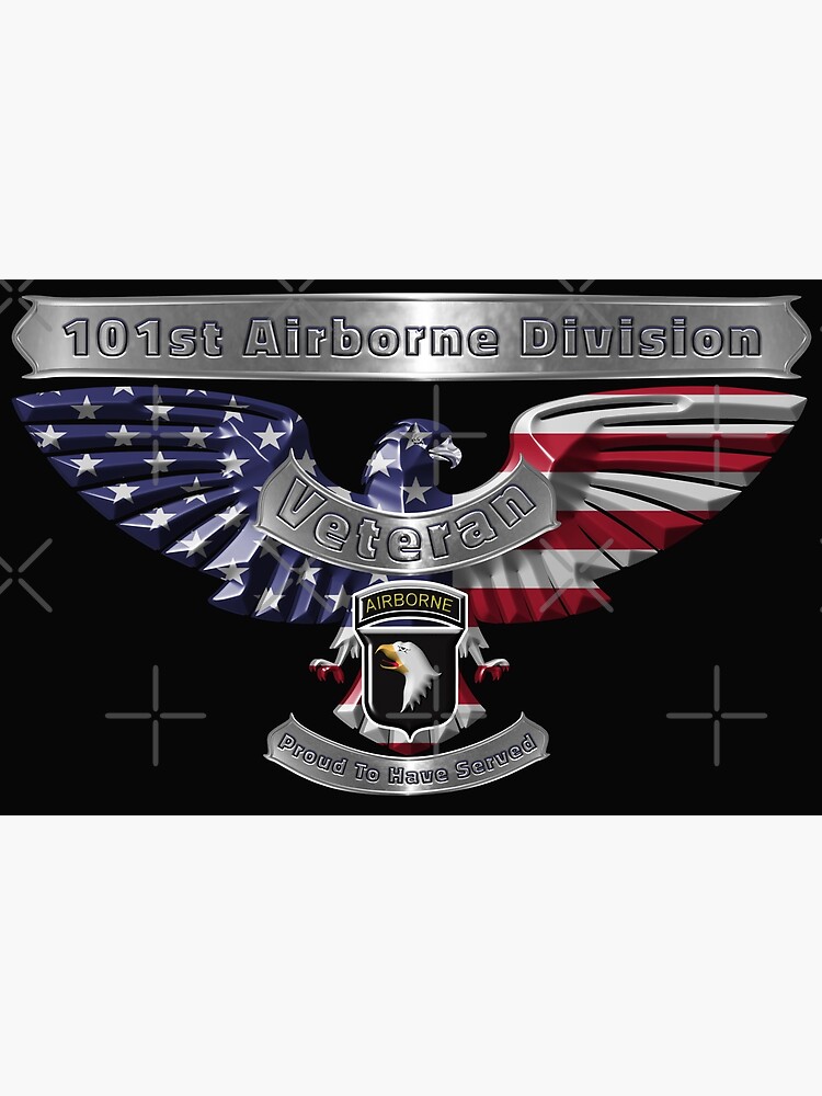 "101st Airborne Division Veteran Eagle " Art Print by SoldierAlways ...