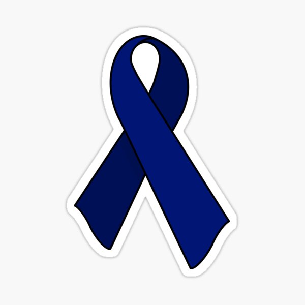 "Blue Awareness Ribbon" Sticker by alihilker | Redbubble