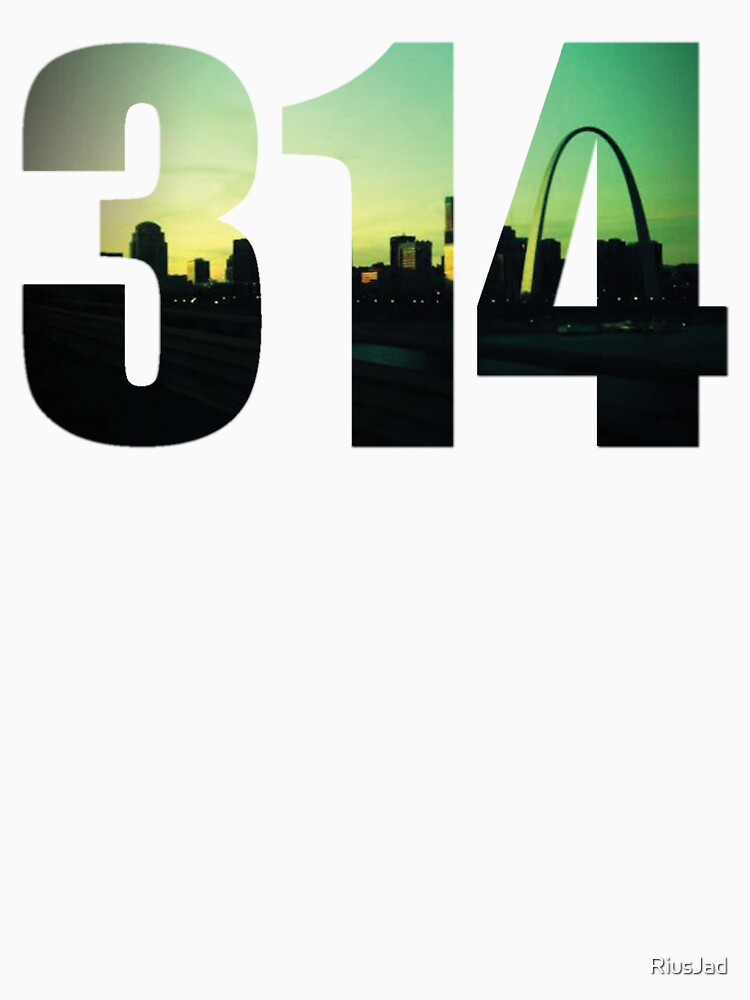 "St. Louis 314 Area Code" T-shirt by RiusJad | Redbubble