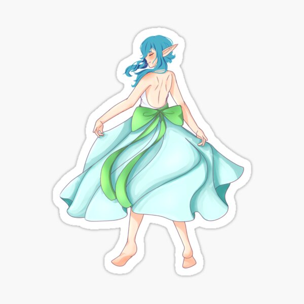 "Transparent Asai Prom dress" Sticker by Ninneko | Redbubble