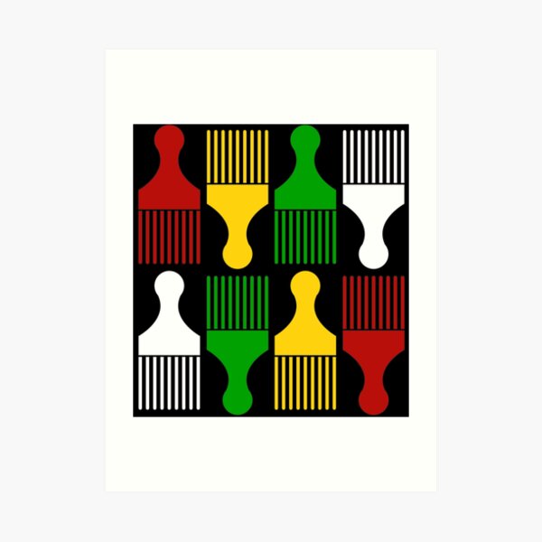 Afro Pick Art Prints | Redbubble