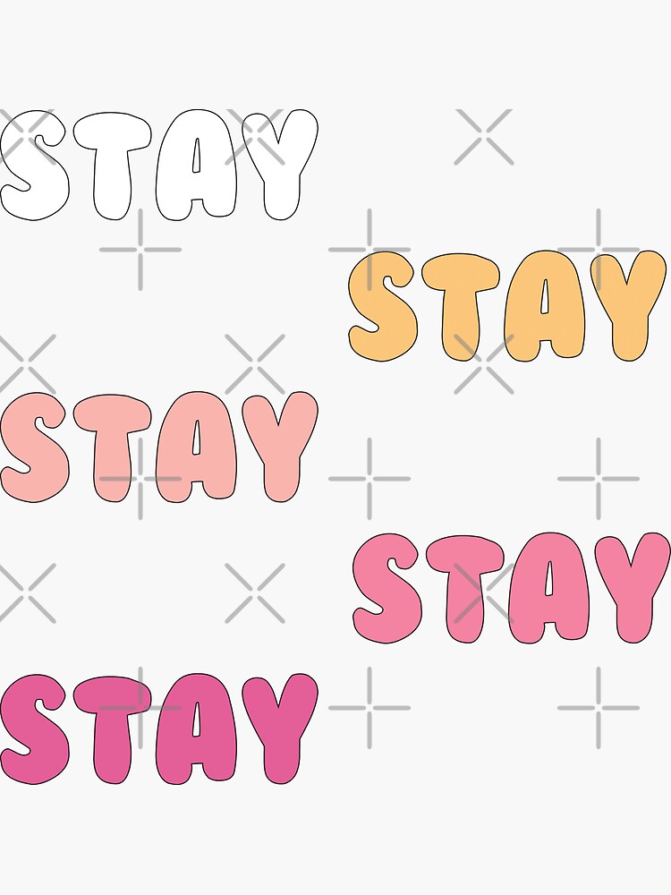 Pegatina «STAY Fandom Name Pack de Stray Kids ROSA [COMPRAR MEDIO O ...