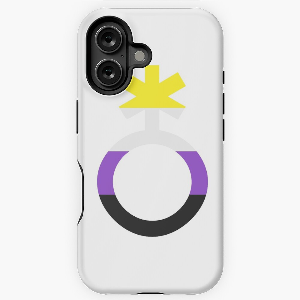 "NON BINARY NB ENBY SYMBOL" Sticker by femyay | Redbubble