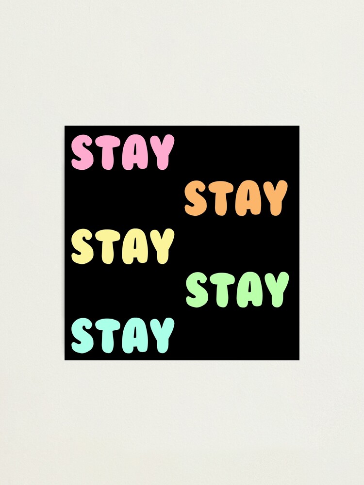 Lámina fotográfica «STAY Fandom Name Pack de Stray Kids PASTEL RAINBOW ...