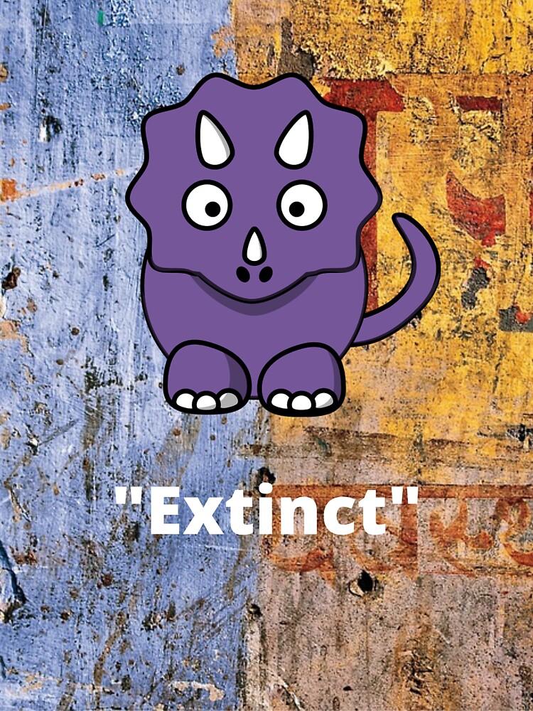 "Extinct Dinosaur" Sticker for Sale by BrownSugah | Redbubble