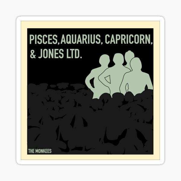 "Minimalist Monkees Art" Sticker for Sale by Goldsun12 | Redbubble