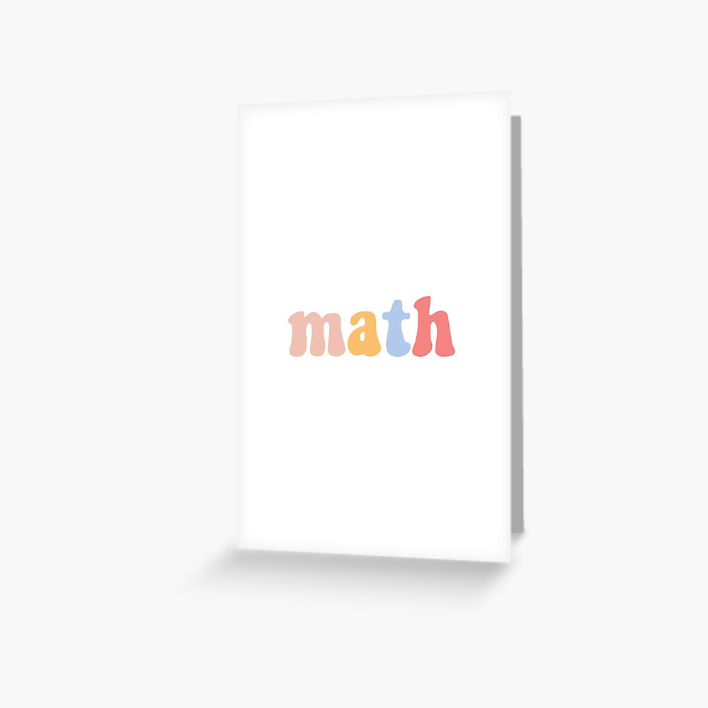 "math" Sticker for Sale by hyallthetime | Redbubble
