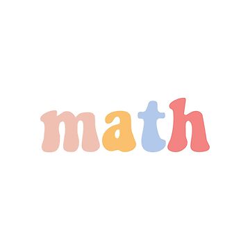 "math" Sticker for Sale by hyallthetime | Redbubble