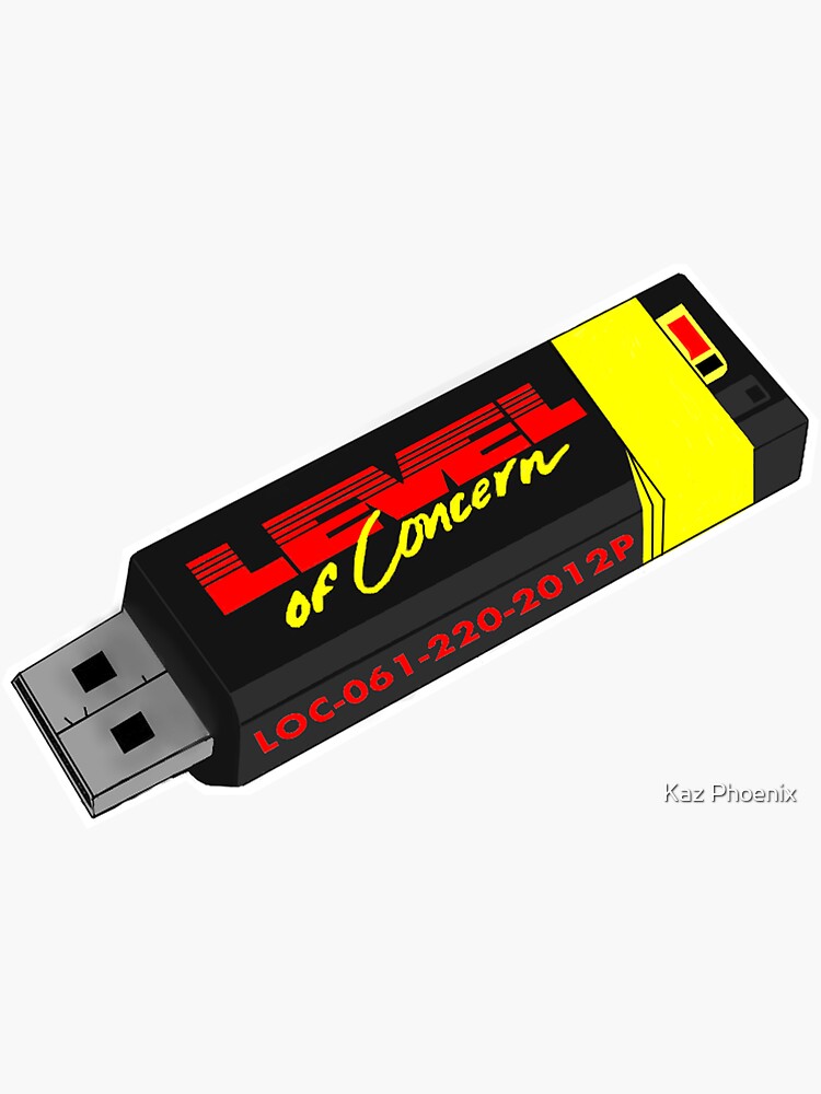 "Level of Concern UBS" Sticker for Sale by melodiphoenix | Redbubble